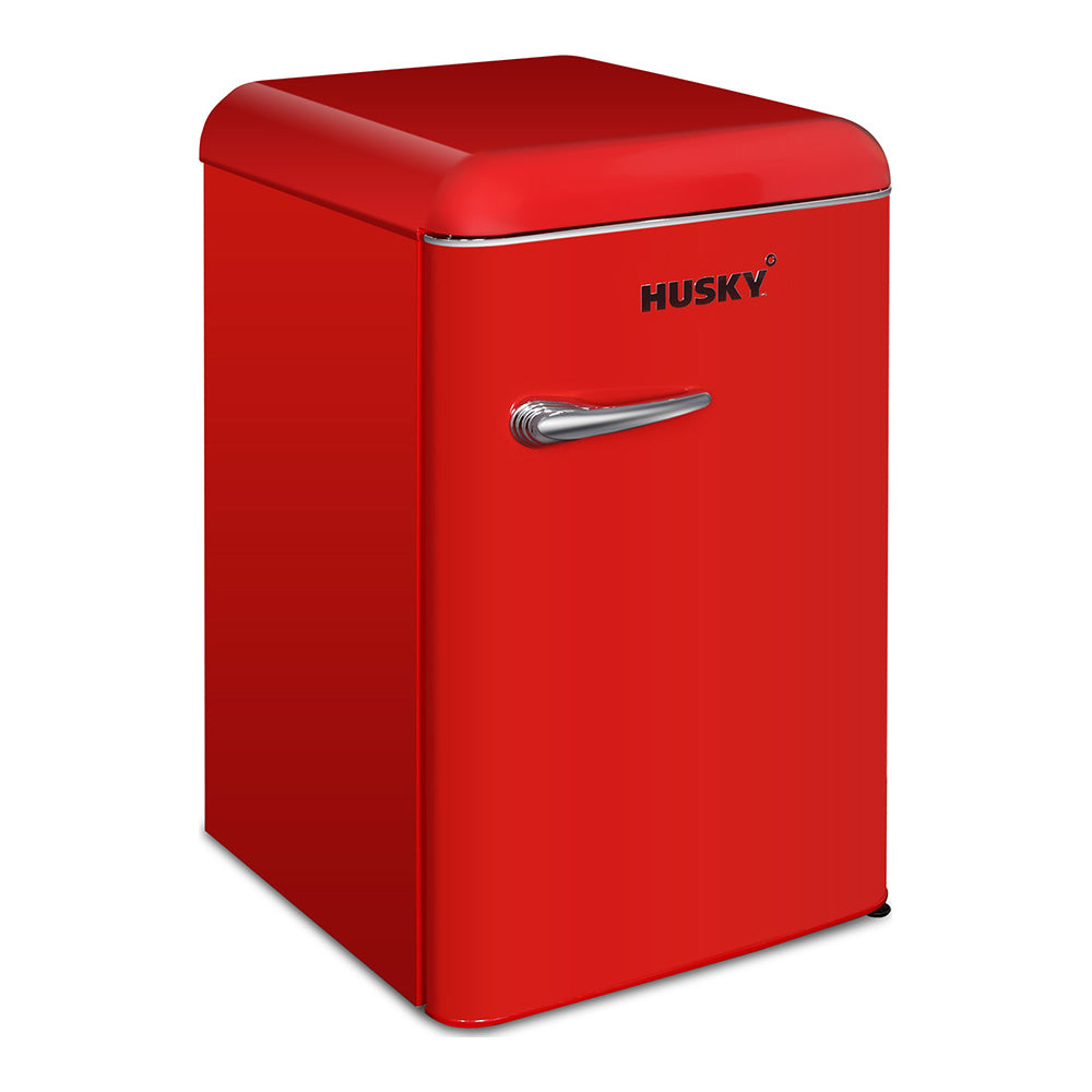 Husky 118L Retro Style Bar Fridge in Red (HUSRET135RDHU)